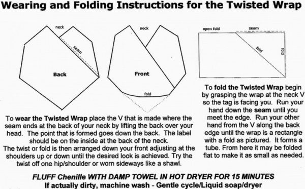 Twisted Wrap Folding Instructions – Barefoot Handweaving